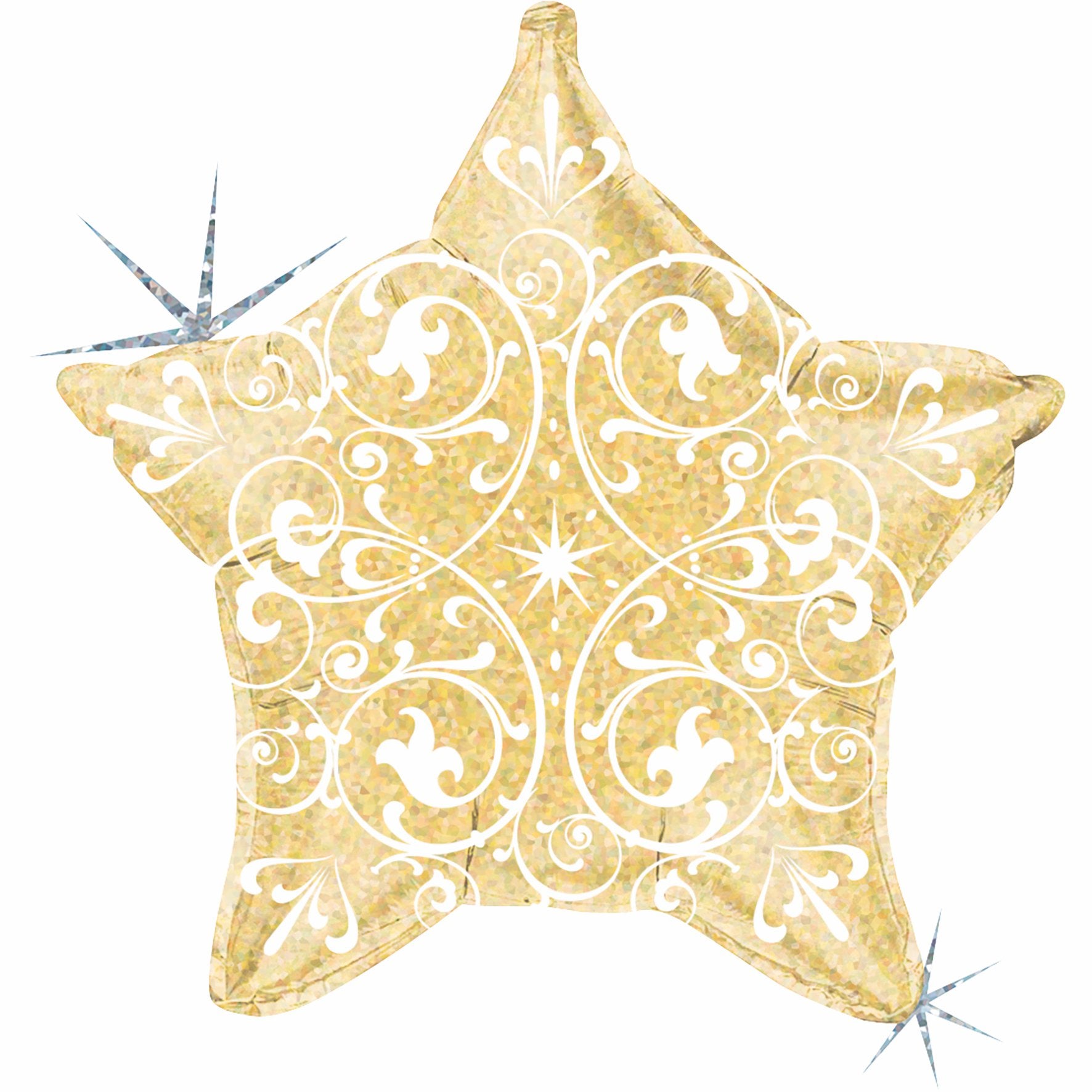 Ballon Aluminium 21" Filigree Gold Star – Grabo – J2F Shop
